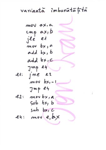 structura alternativa program